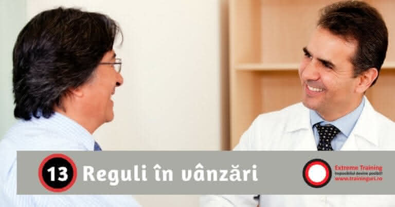 13 Reguli in vanzari pe care este bine să le știi - Extreme Training