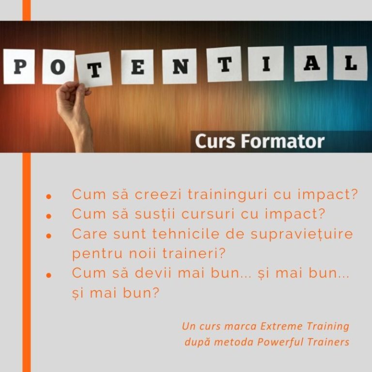 Curs Formator Bucuresti - Acreditat ANC - Extreme Training